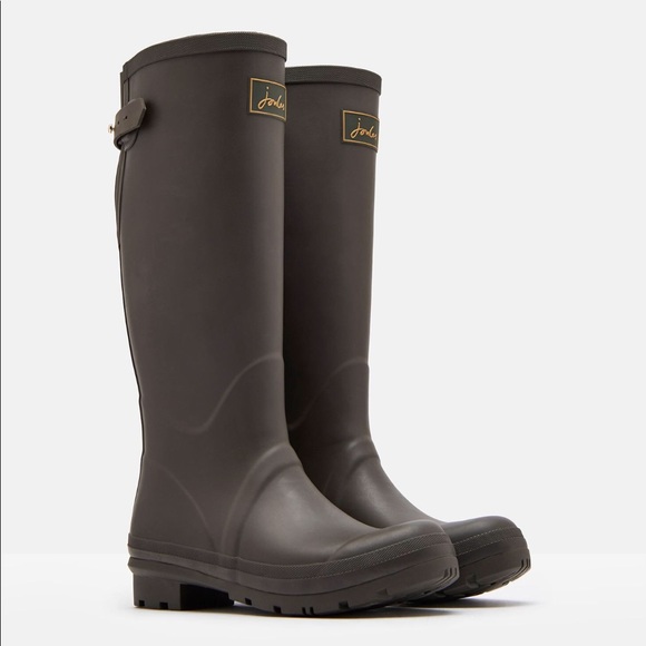 Joules | Shoes | Nwb Joules Field Rain Boots Adjustable Back Gusset ...